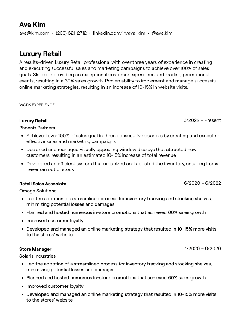 1 500 Resume Examples Tools Guidance To Win In 2024